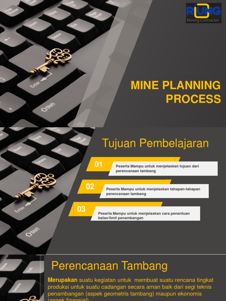 Mine Planning Dasar | PDF