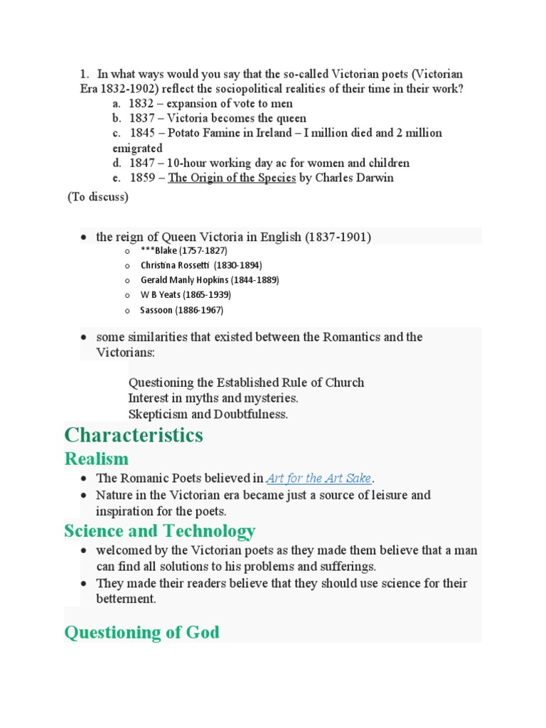 Victorian Vs Romantic Poetry | PDF | Victorian Era | Romanticism