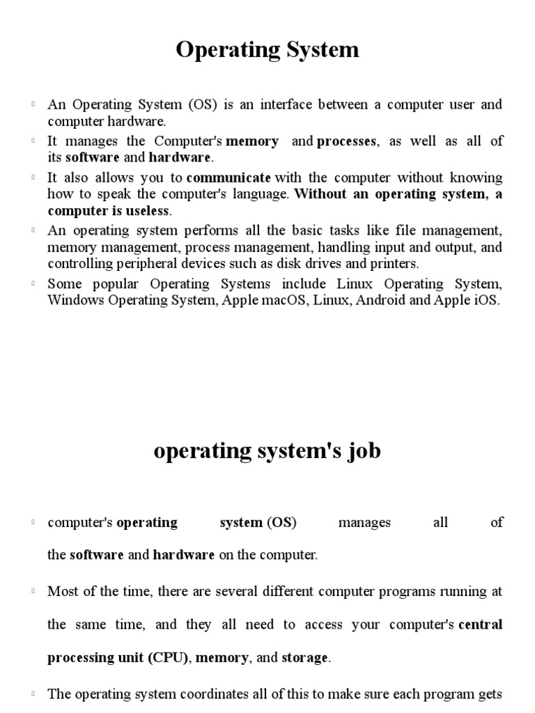OS Unit 1 Notes | PDF | Operating System | Process (Computing)