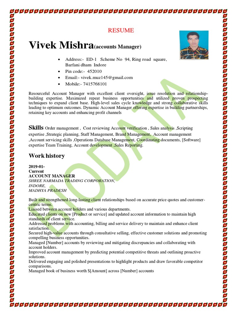 Vivek Mishra Pdf Sales Business