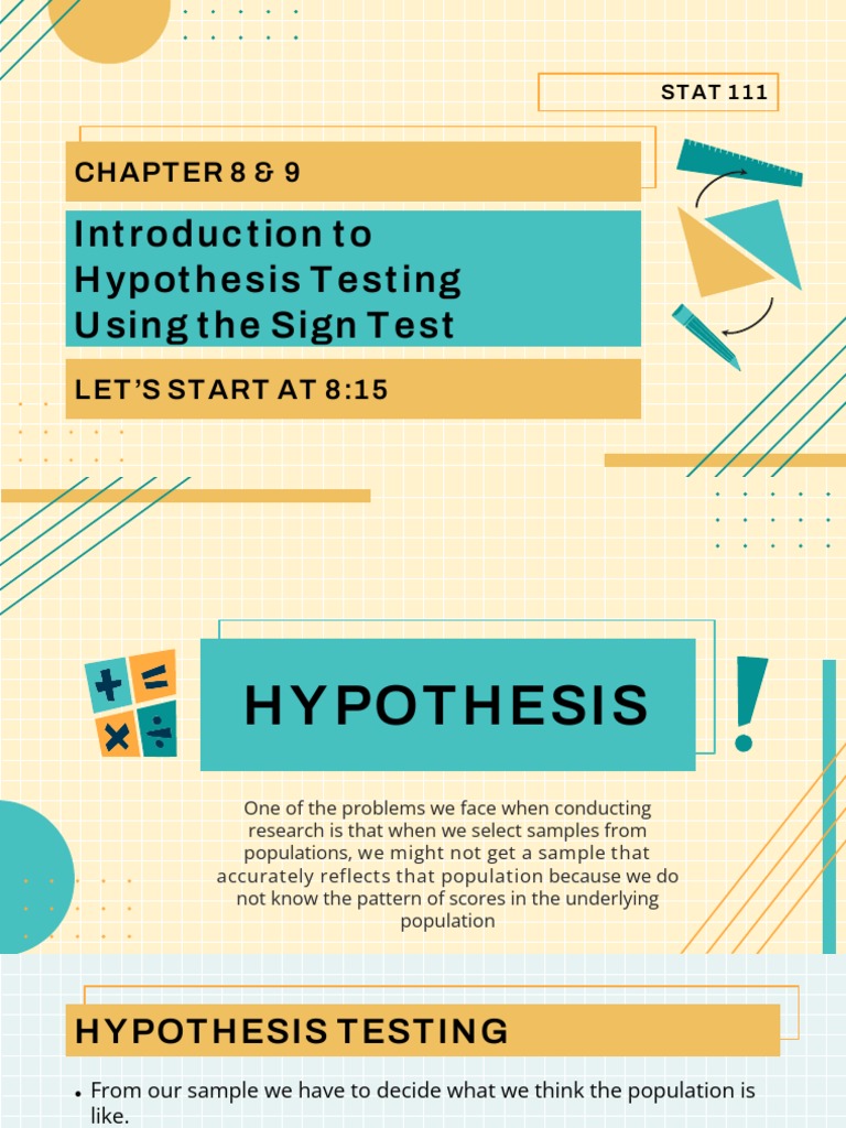 Chapter 8 and 9 Intro-to-Hypothesis-Testing-Using-Sign-Test | PDF | P ... Chapter 8 and 9 Intro-to-Hypothesis-Testing-Using-Sign-Test | PDF | P ...