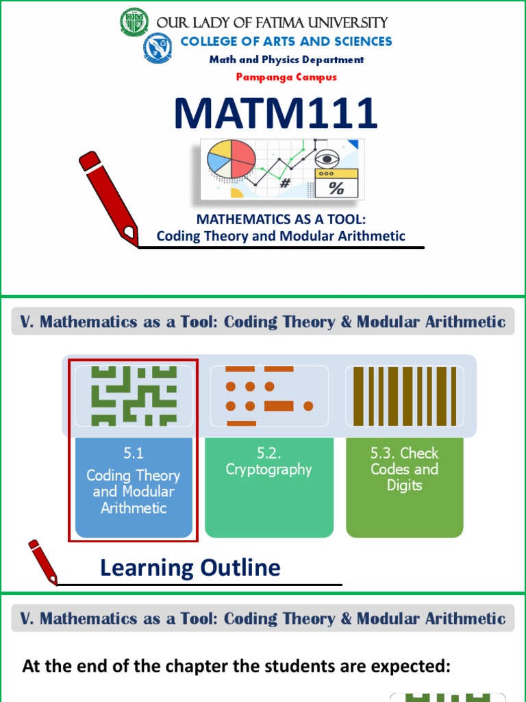Coding Theory And Modular Arithmetic Pdf Code Error Detection And Correction 3298