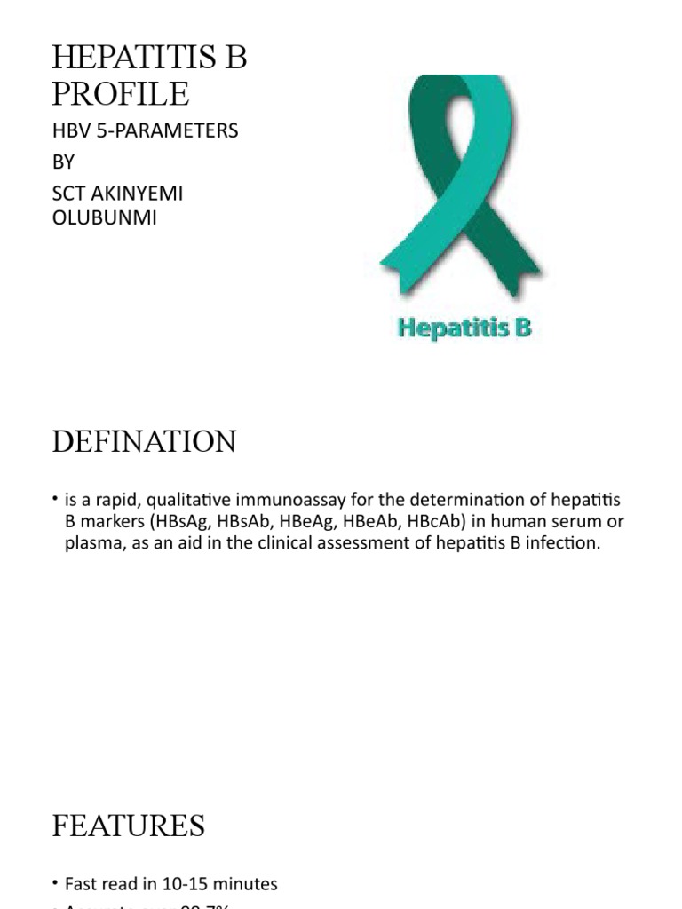 Hepatitis B 5 Parameters | PDF
