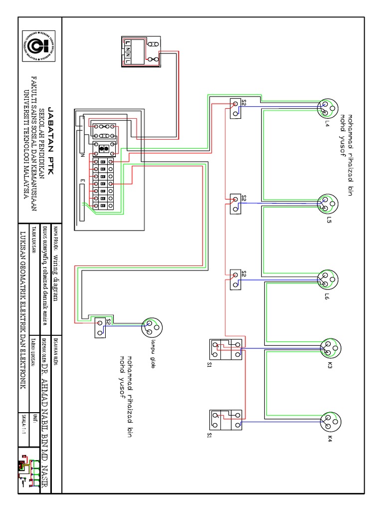 Wiring Diagram Syafiq, Rohaizad Dan Ara | PDF