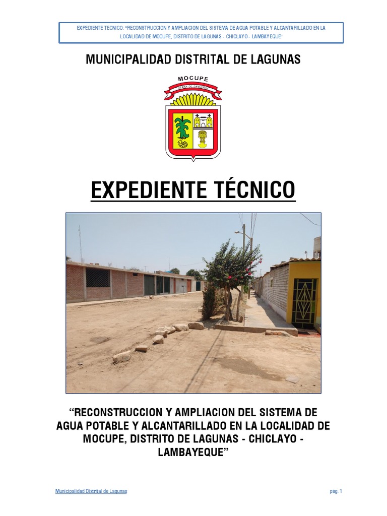 02 Memoria Descriptiva Mocupe | PDF | Alcantarillado | Diseño