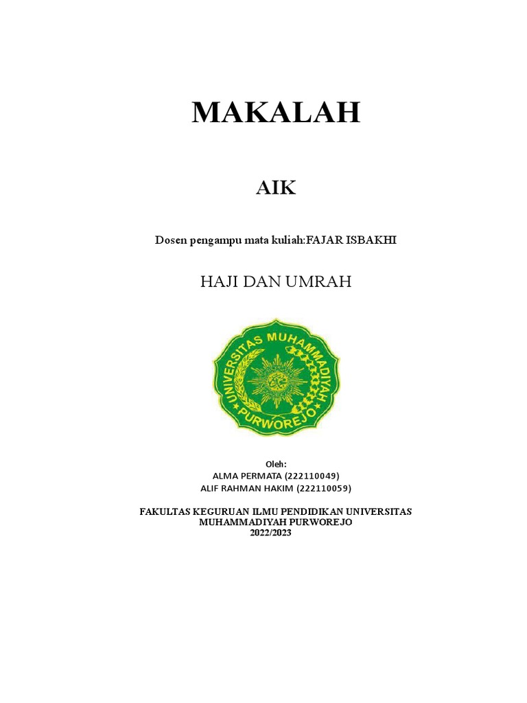 Makalah AIK | PDF