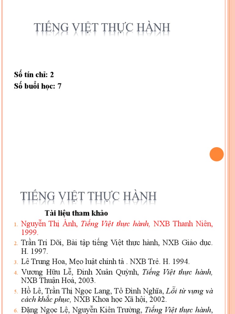 Tieng Viet Thuc Hanh | PDF