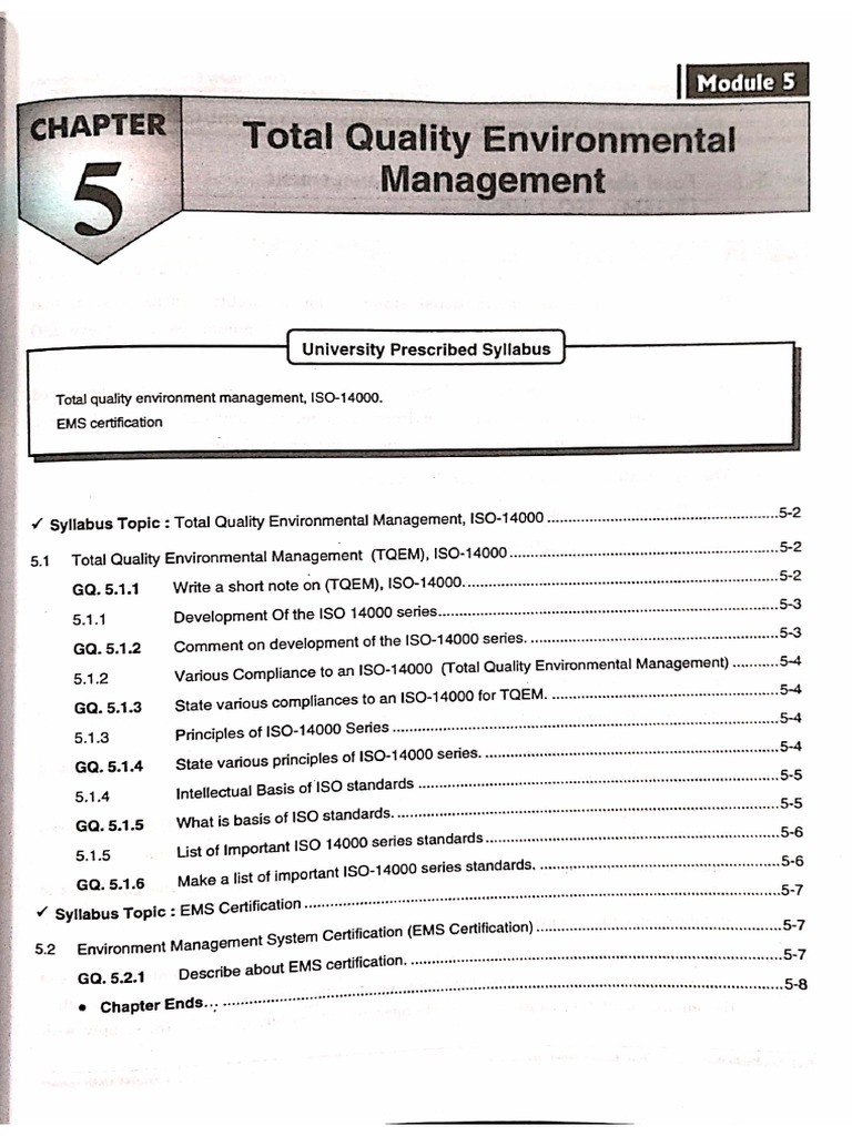 Chapter 05 Environmental Management Tech-Neo | PDF