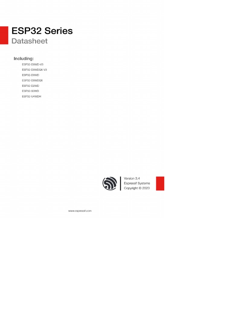ESP32 PDF, ESP32 Description, ESP32 Datasheet, ESP32 View - ALLDATASHEET | PDF