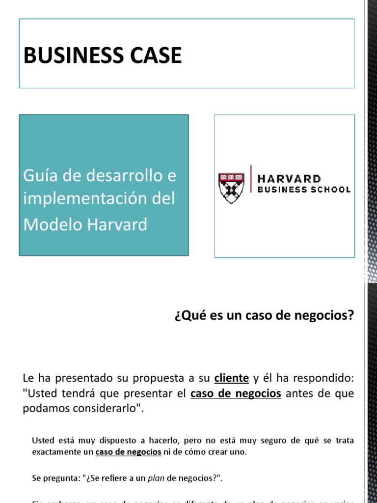 Qué Es Un Caso de Negocios BUSINESS CASE | PDF | Información | Presupuesto