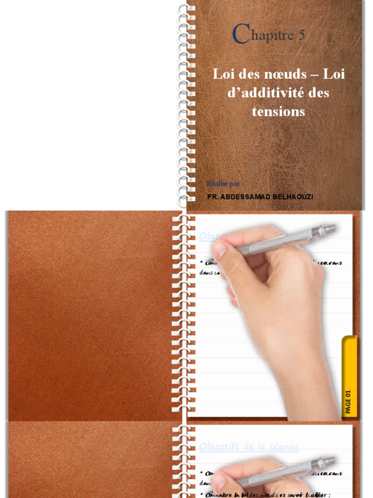 Chapitre 5 Loi de Noeud Et Loi D Additivitã© Des | PDF | Tension ...