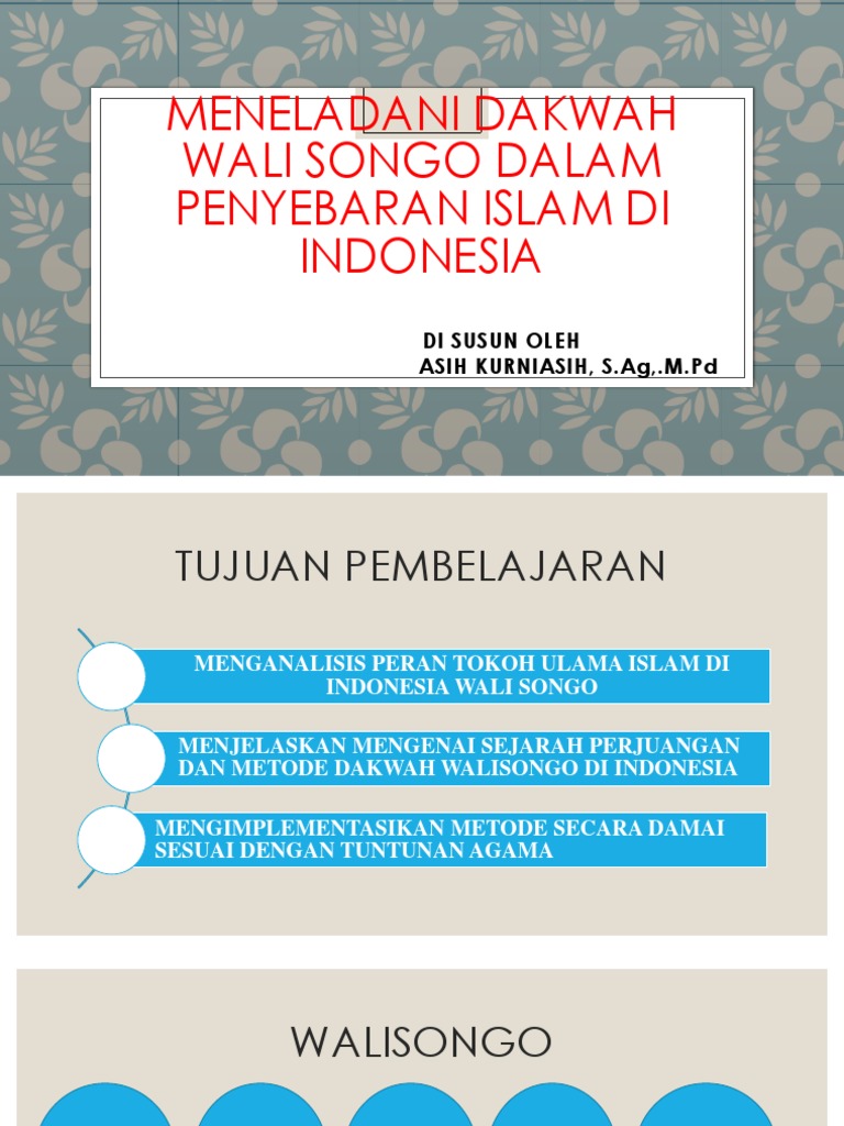 PPT BAB 11 MENELADANI DAKWAH WALI SONGO DALAM PENYEBARAN ISLAM DI INDONESIA | PDF