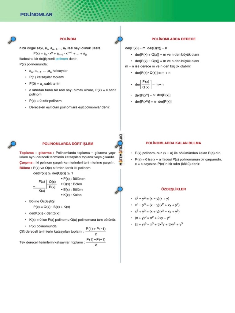 Ayt Mat Özeti̇ | PDF