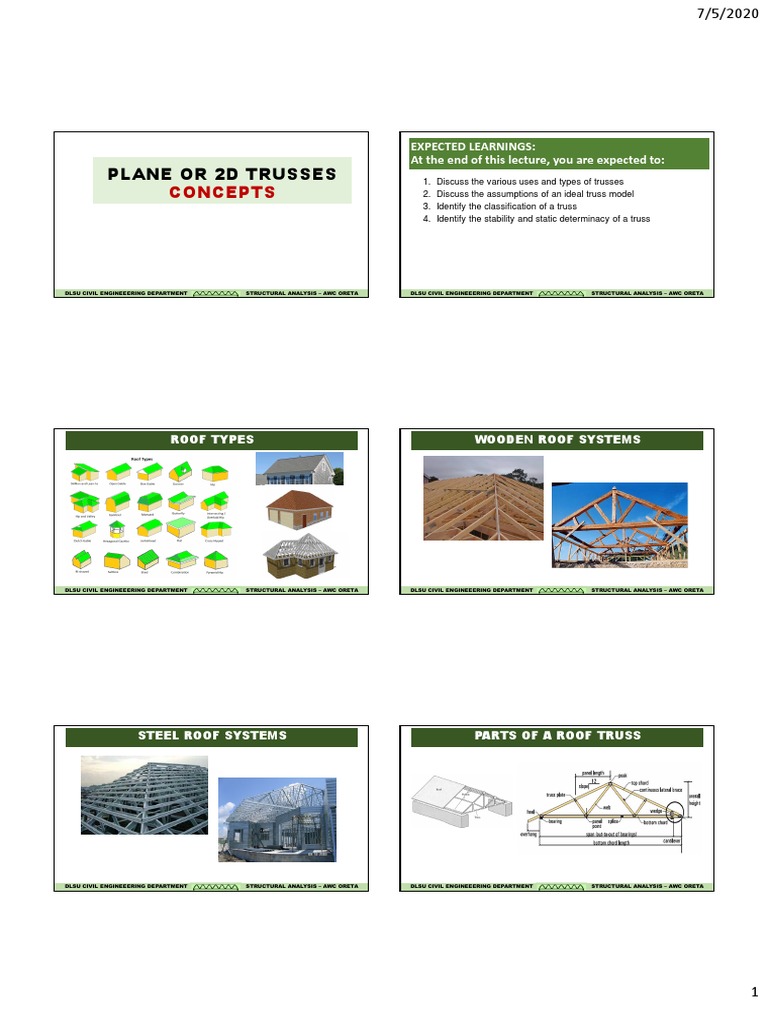 Student Cestruc 03 Truss Concepts | PDF | Structural Analysis | Truss