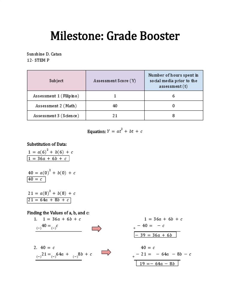 Milestone 2 - Calculus | PDF | Mathematics | Science