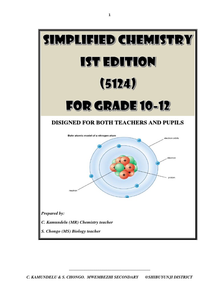 Simplified Chemistry 2019. (5124) - 10 - 12. | PDF | Ion | Chemical Bond