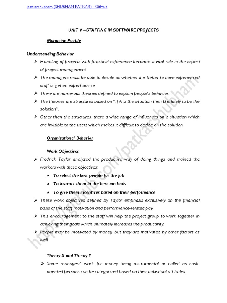 SPM Unit 5 Notes | PDF | Motivation | Motivational