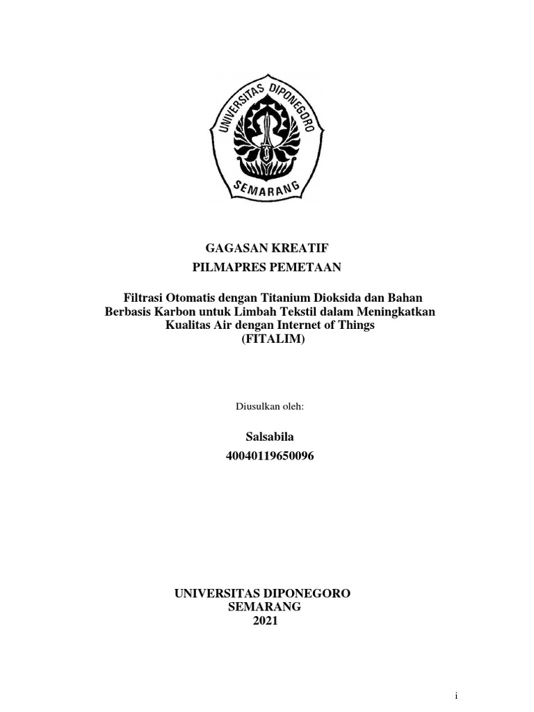 Pilmapres - Gagasan Kreatif - Salsabila | PDF