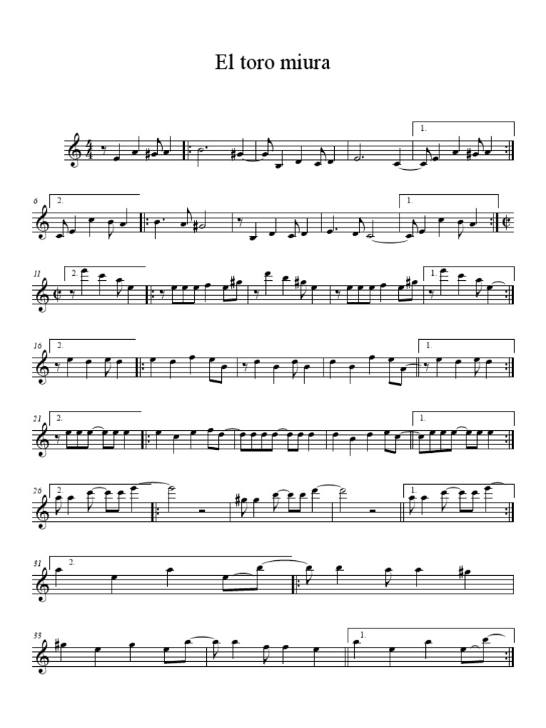 El Toro Miura Sax | PDF