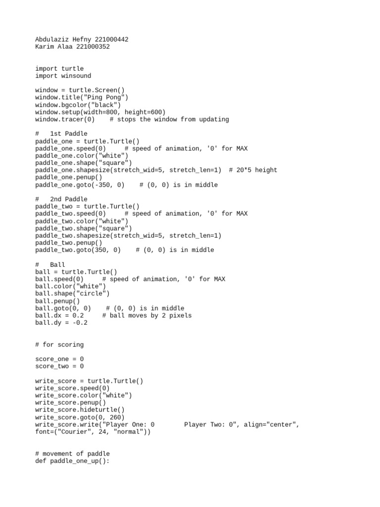 Ping Pong by P | PDF