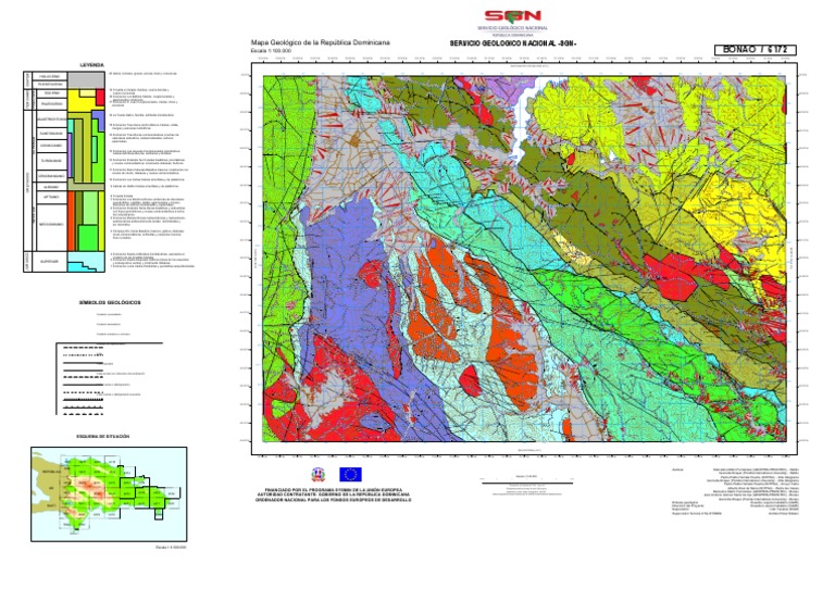 Mapa Geológico de Bonao, RD | PDF | Geología | Ciencias de la Tierra
