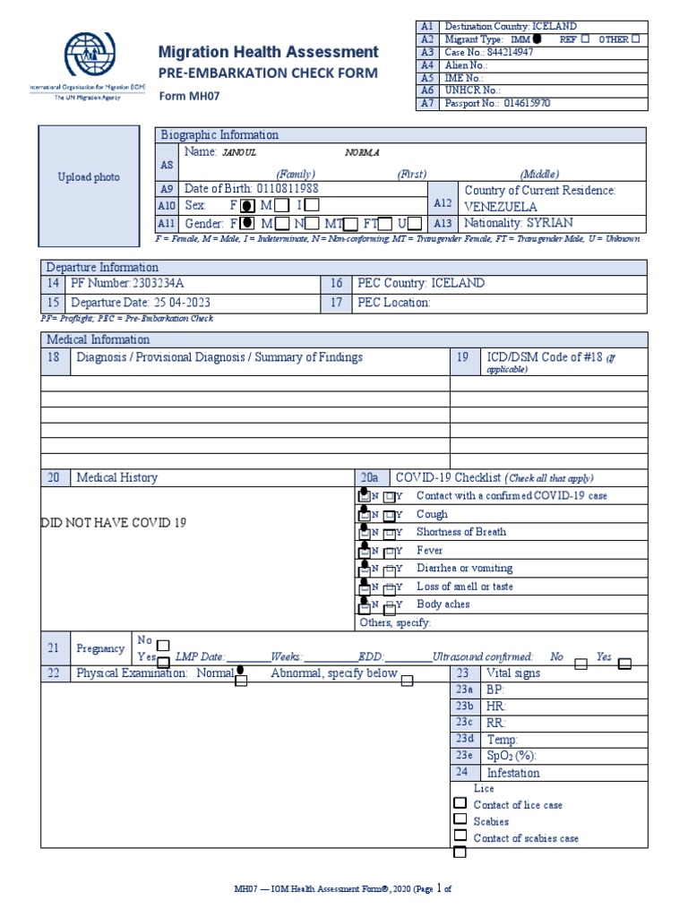 Anexo 3 PEC-Form | PDF | Clinical Medicine | Health Care
