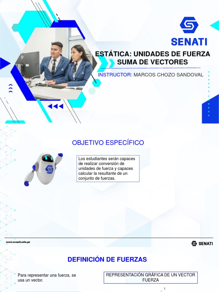 2023 Estatica Unidades de Fuerza Suma de Vectores | PDF | Fuerza | Vector Euclidiano