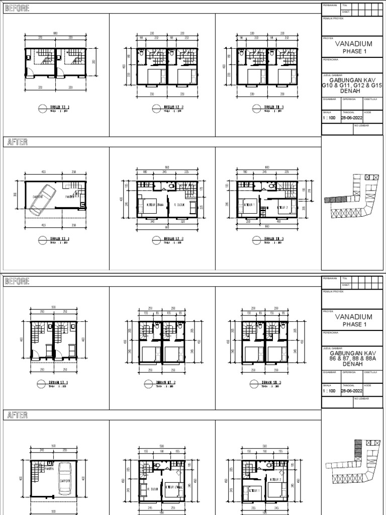 Denah Perbaikan Kavling Vanadium | PDF