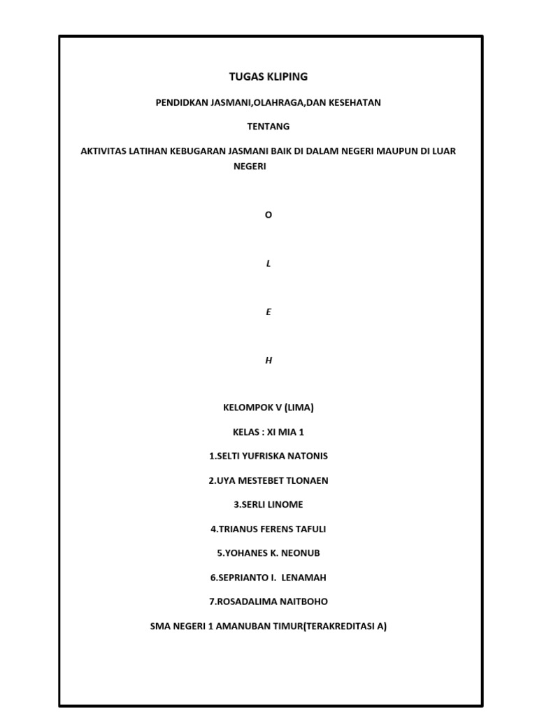 Tugas Kliping | PDF
