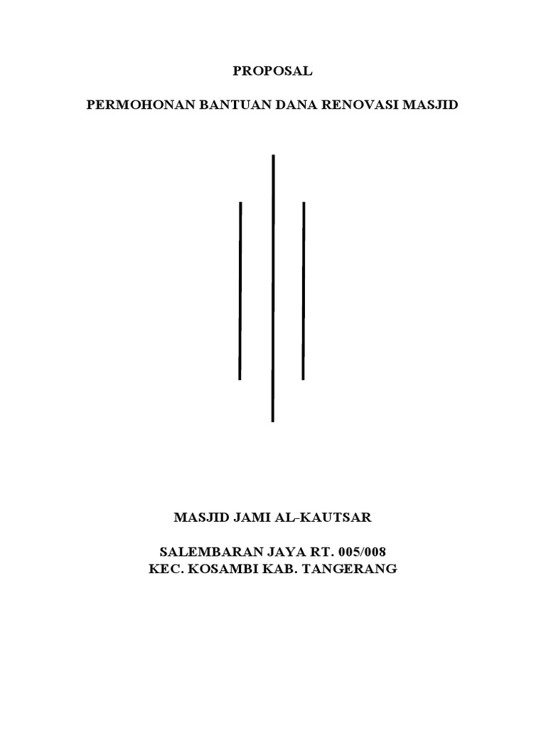 Proposal Renovasi Masjid-1 | PDF
