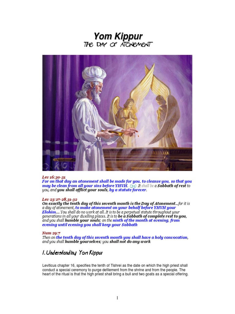 Yom Kippur - Day of Atonement | PDF | Yom Kippur | Holy Of Holies