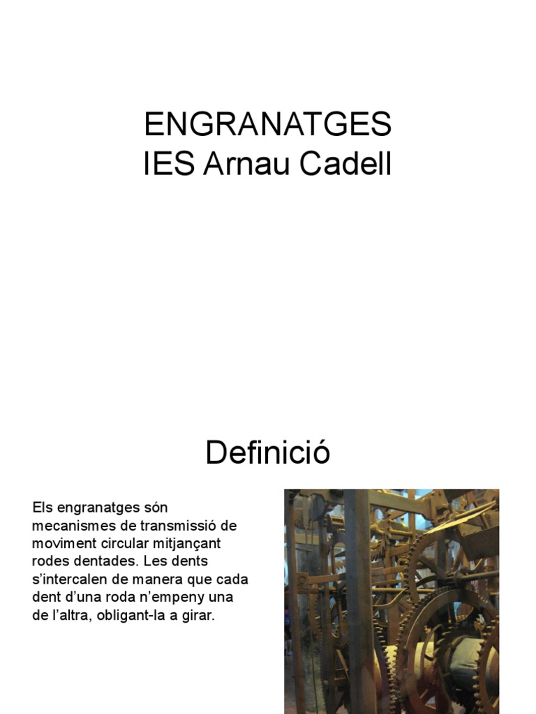 ENGRANATGES | PDF