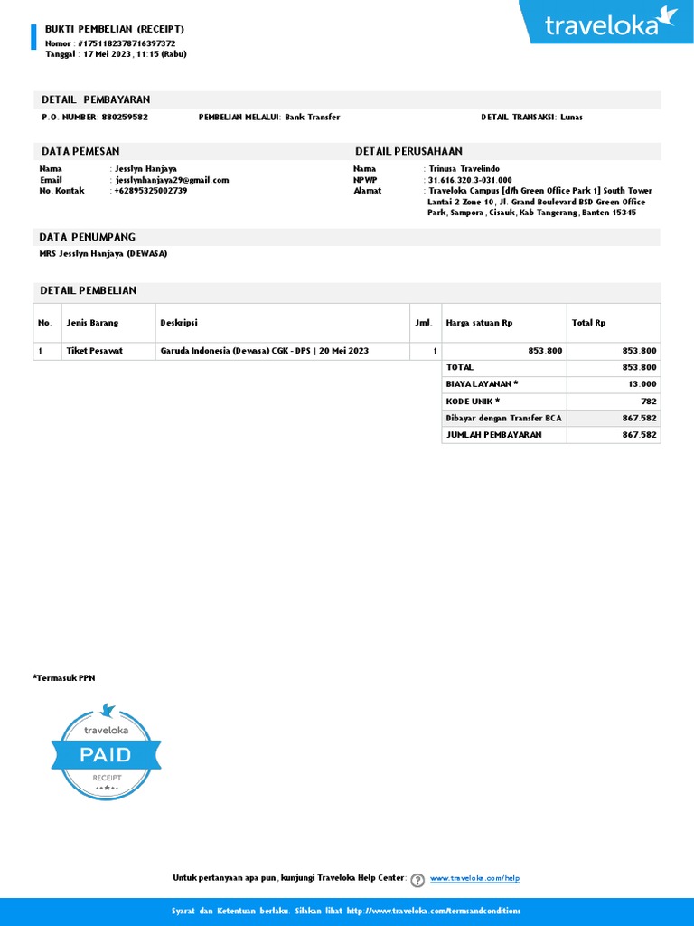 Receipt | PDF