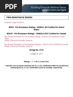 Design No. U905: BXUVC.U905 Fire Resistance Ratings | PDF | Concrete ...
