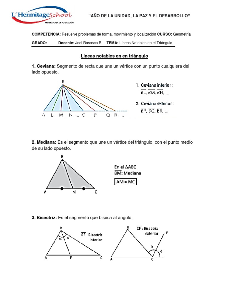 Lineas_notables_en_el_triangulo | PDF