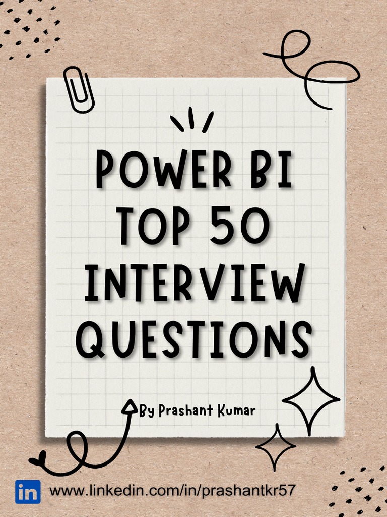 Power BI Top 50 Interview Questions | PDF | Information Science | Data ...