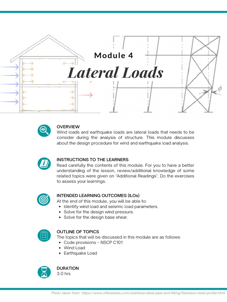 Lateral Loads (WindSeismic) | PDF | Earthquakes | Beam (Structure)