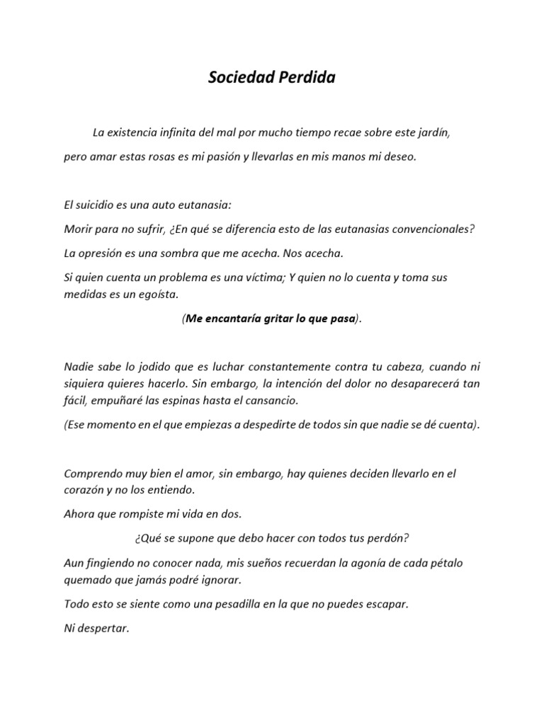 Sociedad Perdida. VOL 1 | PDF