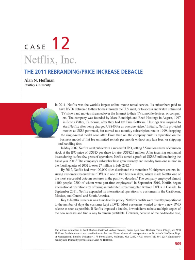 Net Flix Case Study | PDF | Netflix | Streaming Media