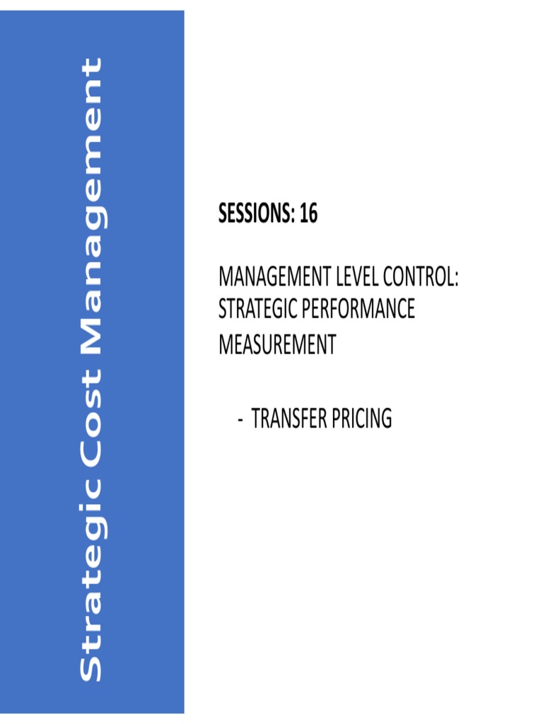 2021 SCM S16 Transfer Pricing | PDF | Sales | Prices