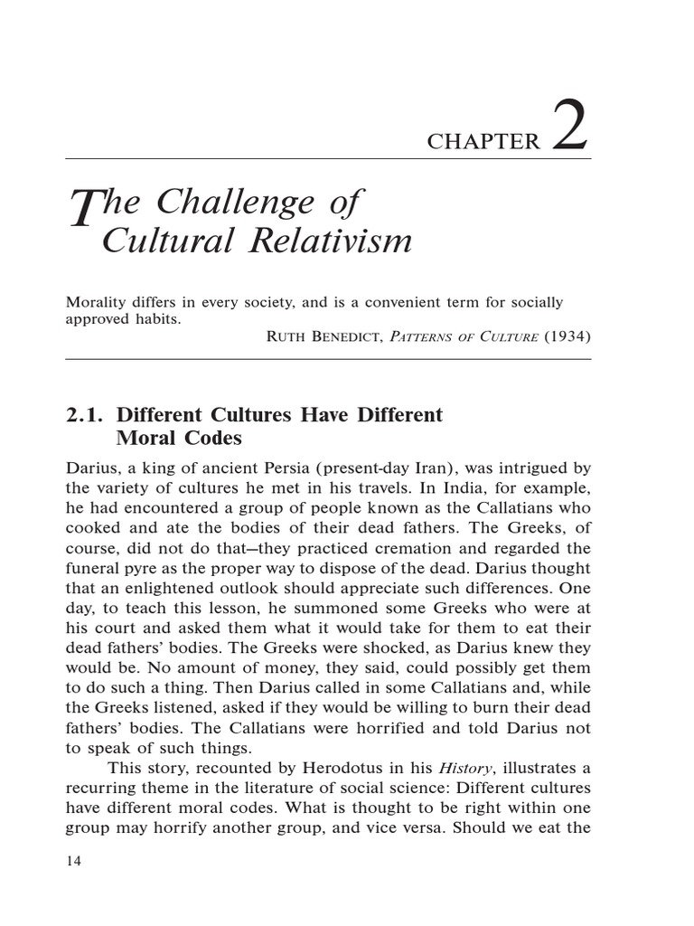 The Challenge of Cultural Relativism | PDF