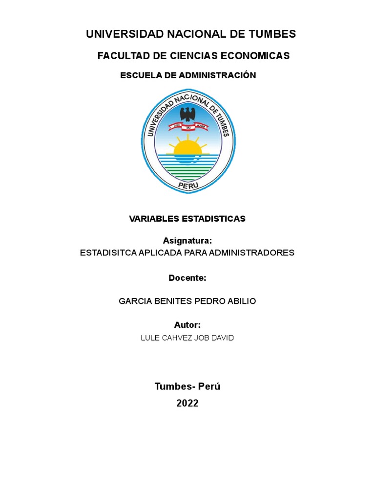 Variables Estadisticas Pdf 8900