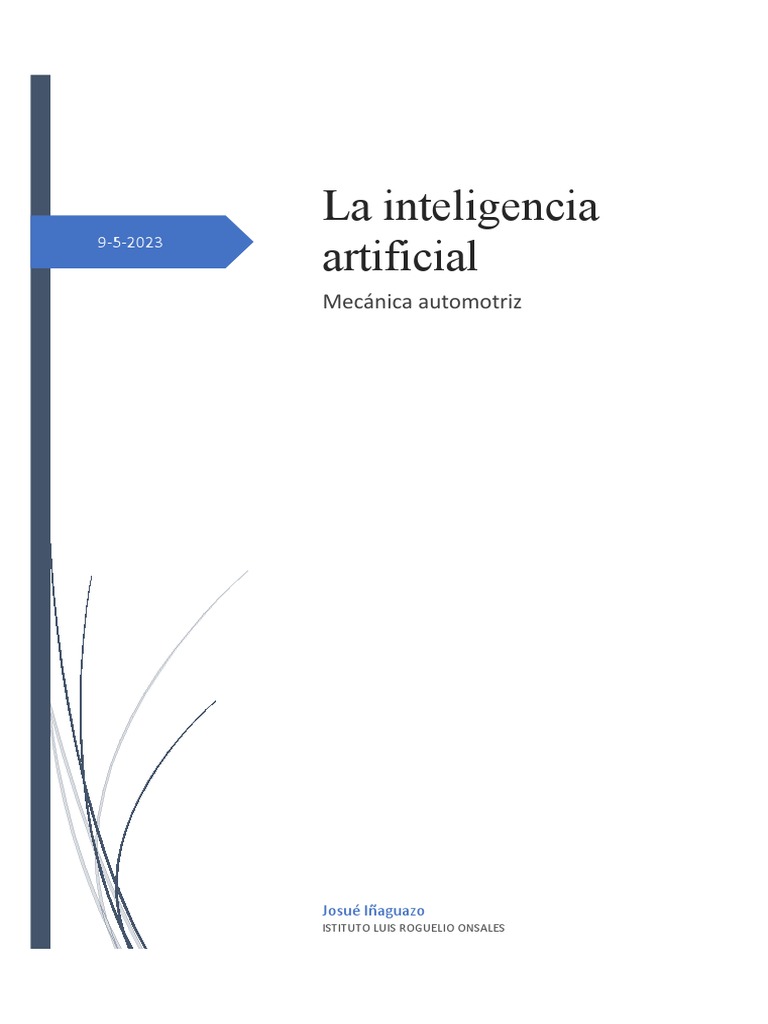 La Inteligencia Artificial | PDF | Ciencias de la Información | Ciencia cognitiva