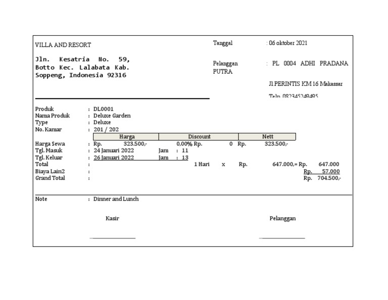 Hotel Ada Soppeng | PDF