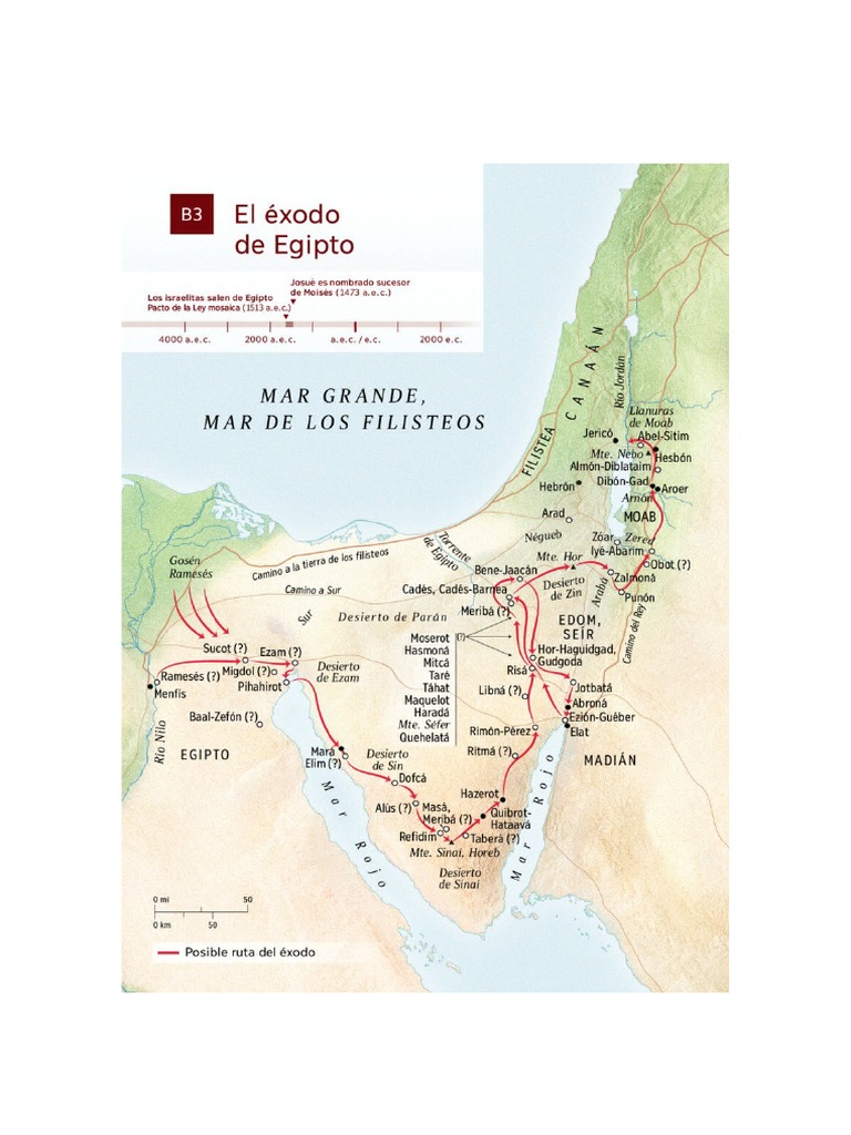 Mapa Del éxodo Pdf