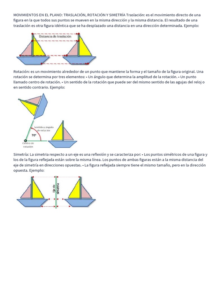 Movimientos en El Plano | PDF