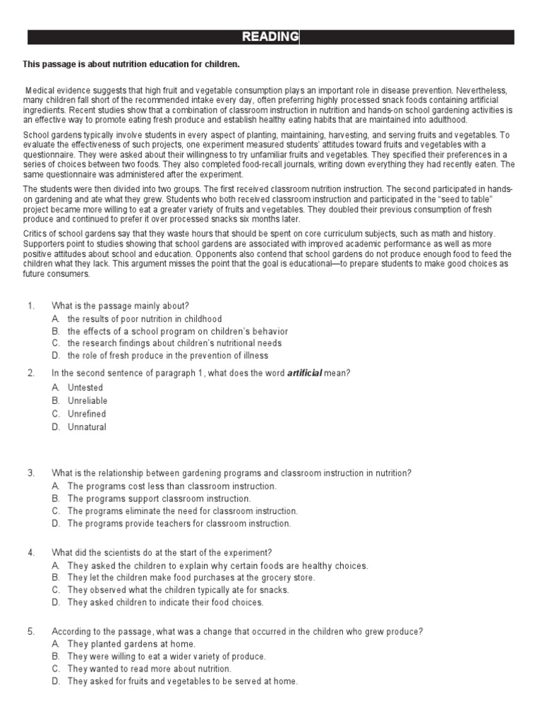 MET Reading Mock 3 - Single Readings | PDF
