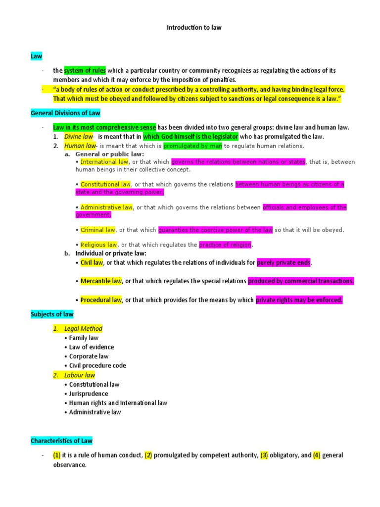 Introduction To Law | PDF | Appeal | Supreme Courts