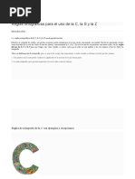 El Uso de La B, V, S, C, Z G, J | PDF | Verbo | Gramática