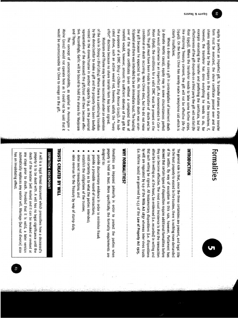 Formality Requirements and Proprietary Estoppel | PDF